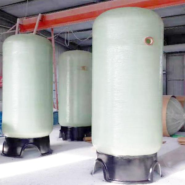 Quality Fiberglass Frp Water Storage Tank Water Softener 50kg Weight Above Ground for sale