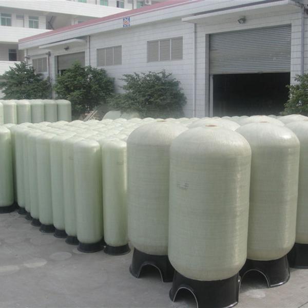 Quality Fiberglass Frp Water Storage Tank Water Softener 50kg Weight Above Ground for sale