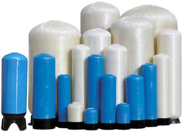 Quality Cylindrical Fiberglass FRP Water Treatment Tank , Water Pureline Vessel OEM for sale