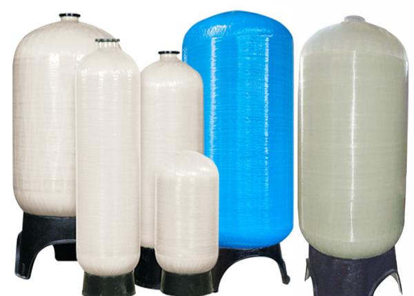 Quality Cylindrical Fiberglass FRP Water Treatment Tank , Water Pureline Vessel OEM for sale