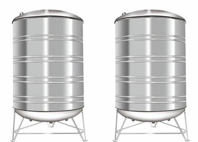 China Custom Stainless Steel Water Treatment Tank , Cylindrical Ion Exchange Filter Tank for sale