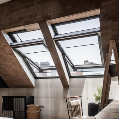 China Aluminium Top Hung Roof Windows Waterproof Push Out Awning Windows for sale