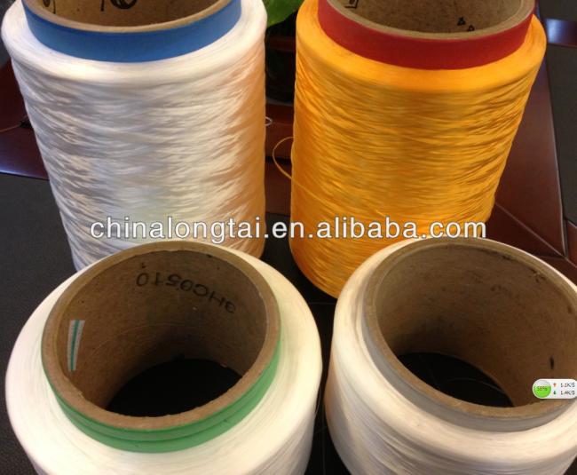 Close-up of Polyester High Tenacity Yarn fibers