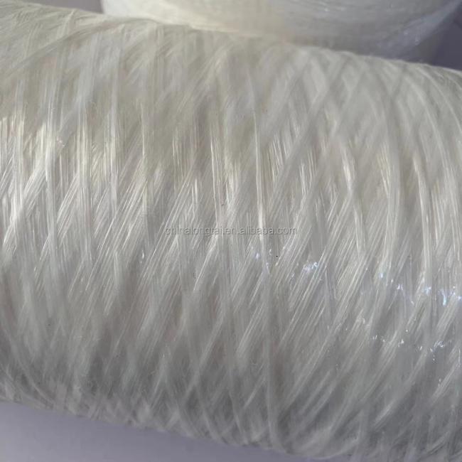 Polypropylene yarn spools in production