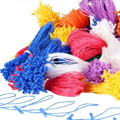 중국 고기류를 위한 끈 폴리프로필렌 루프를 결합하는 Nm 4.6/2 베이지 휘어진 PP 소시지 판매용