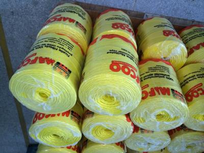 China 2mm Yellow PP Baler Twine Fibrillated 2g/M 250g 500g 1000g 2000g for sale