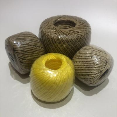 China 2mm pp Verdraaide het Polypropyleenstreng van de Strengbal, Wit Pakkentouw Te koop