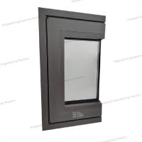 China Popular Design Thermal Insulation Broken Bridge Aluminum Push-Pull System Window for sale