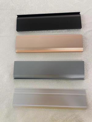 China 80mm Brushed Gold LED Aluminum Profile Skirting Baseboard for Wall and Floor Trim for sale