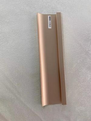 China 80mm Brushed Gold LED Aluminum Profile Skirting Baseboard for Wall and Floor Trim for sale