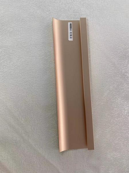 Quality 80mm Brushed Gold LED Aluminum Profile Skirting Baseboard for Wall and Floor for sale