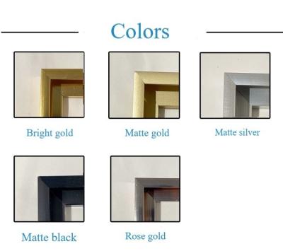 Cina Profili in alluminio con finitura in oro brillante per fotorame in piedi decorativo in vendita