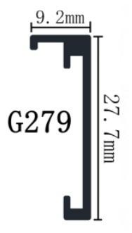Quality Extruded Aluminium Profile Mirror Frame with Aluminum Alloy Lines and Brushed for sale