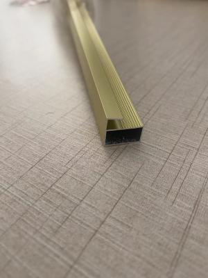 Cina Cornice di specchio in alluminio 13,5cm/28cm/38cm/40cm Oro/Nero/Argento con linee in lega metallica in vendita