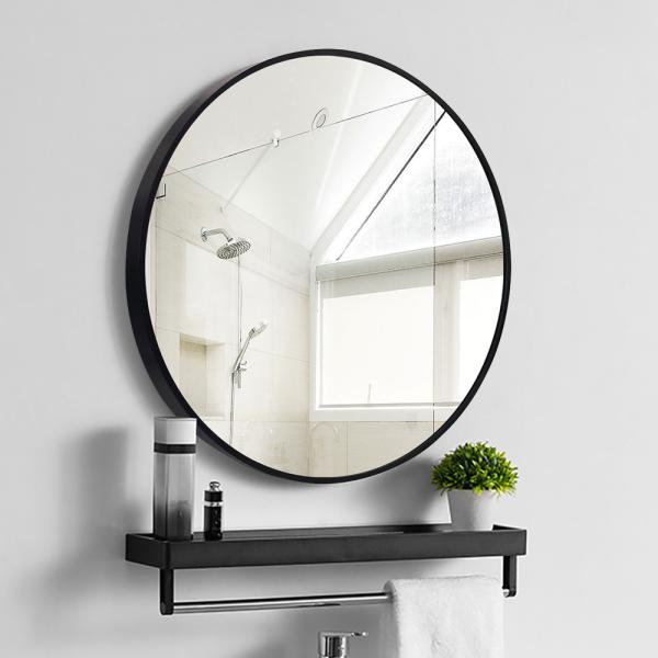 Quality 28cm Aluminum Mirror Profile Gold Black Silver Metal Alloy for Bathroom Mirror for sale