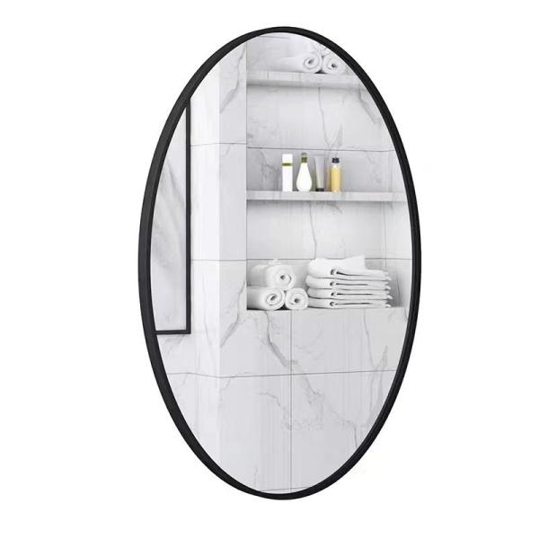 Quality 28cm Aluminum Mirror Profile Gold Black Silver Metal Alloy for Bathroom Mirror for sale
