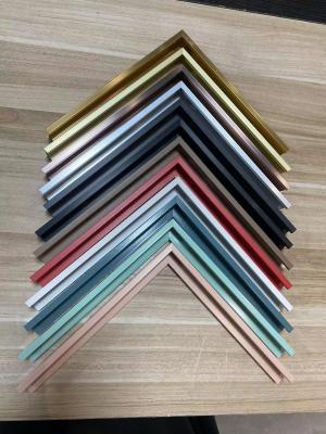 Cina Marco fotografico in legno d'oro rosa con telaio a specchio in vendita