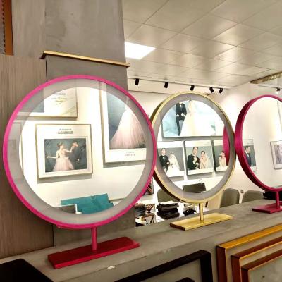 Cina Oro spazzolato nero rosa oro argento specchio rotondo per il bagno moderno in vendita