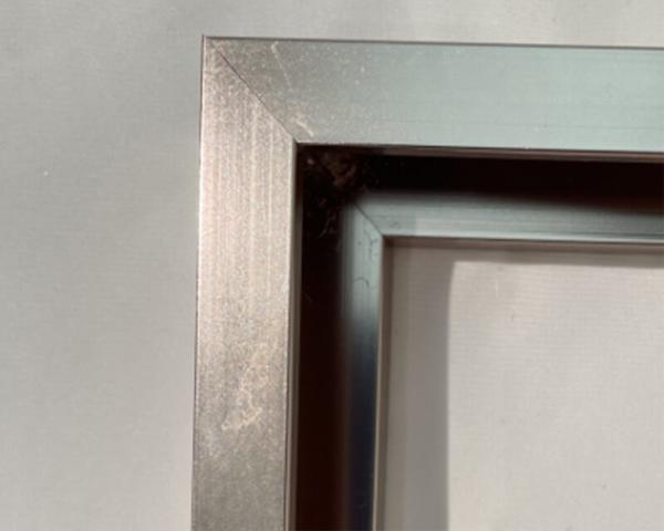 Quality 25mm Side Height Bend Mirror in Bright Gold Aluminum Alloy for Living/Bath Room for sale