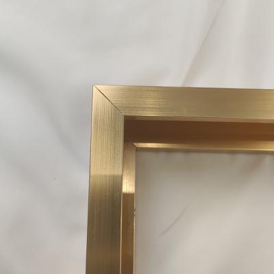 China Aluminum Frame Profiles in Brushed Finish for Elegant Picture/Photo/Mirror Frames for sale
