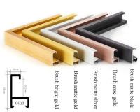 Quality OEM Gold Silver Black Brushed Aluminum Picture Frame for Wall Decor and Wedding for sale
