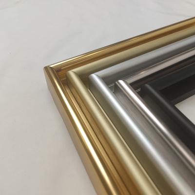 China Silver/Gold/Rose/Black Anodizing Aluminum Picture Frame Brushed Aluminium Profile for sale