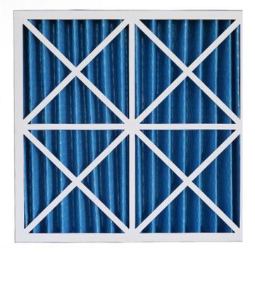 China G3 G4 moistureproof cardboard coarse air fitler blue green synthetic industrial air filter for sale