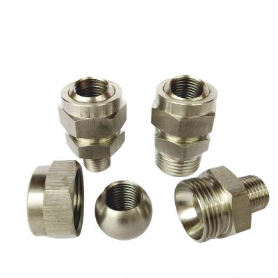 China 1/4 BSPT/NPT stainless steel adjustable flexible 36275ball connector for sale
