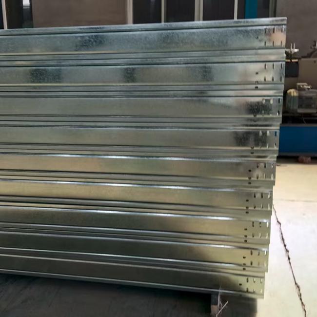 Corrosion resistant cable tray with slotted design