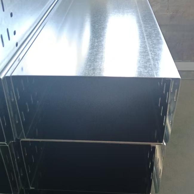 Galvanized slotted cable tray
