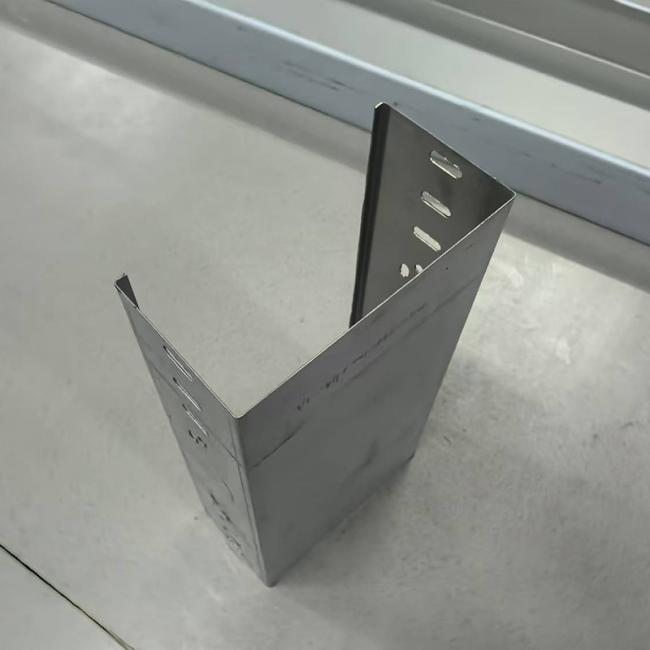 Stainless steel cable tray installation example