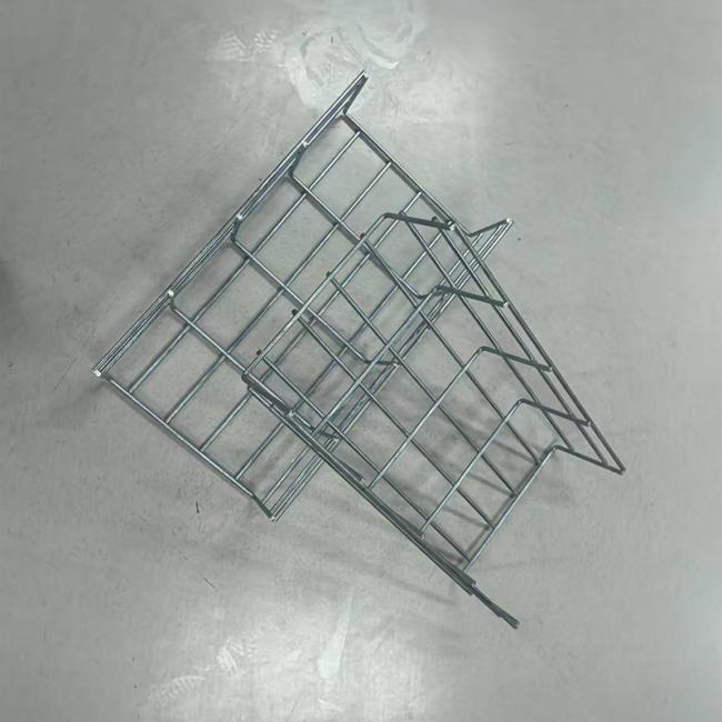 Network cable tray showing open grid structure