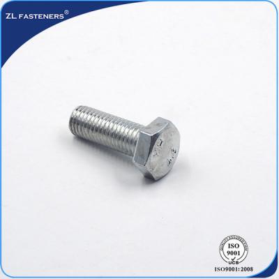 China Galvanized Hex Bolts DIN 931 / 933 , Half Thread Full Thread Grade 8 Bolts for sale