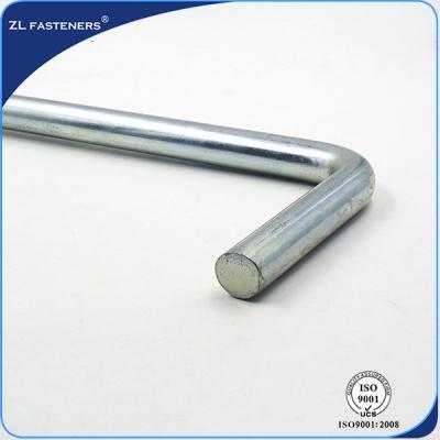 China Hot Dip Galvanized L Hook Anchor Bolts / J Anchor Bolts For Concrete Foundation for sale