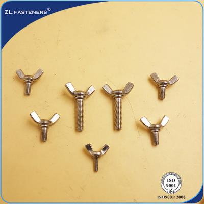 China DIN315, DIN316 Wing Bolts Carbon Steel Blue Zinc Plated M4- M24 for sale