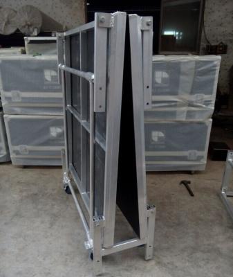 China 1.22*2.4M High 0.4-0.6 Or 0.6-1.0m Aluminum Folding Stage With Wheels for sale