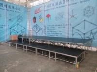 China Folding Movable Stage Platform Performance Easy Moving Brown Black for sale