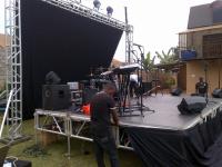 China Mobile Heavy Loading Outdoor Stage Platform Adjustable Height 1.22*1.22m Assembling for sale