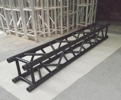 China Indoor Stage Lighting Truss , 4 Sides Brace Tube 290 * 290mm Black Aluminum Spigot Truss for sale