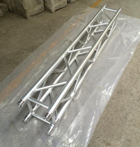 Quality 2 Meter 4 Sides Brace Tube 290 * 290mm Spigot Aluminum Stage Truss For Outdoor & Indoor for sale