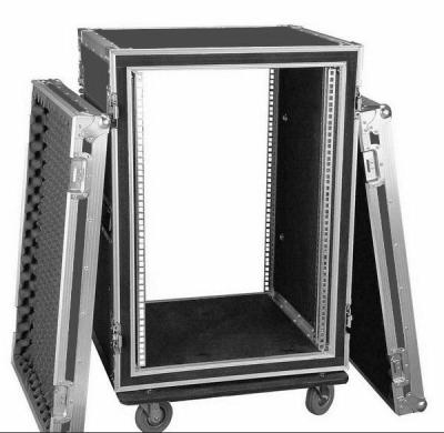 Κίνα Διαφορετικοί τύποι χρωμάτων Τυπική θήκη πέλματος από κόντρα πλακέ 10U με ισχυρούς τροχούς για εξοπλισμό σκηνής προς πώληση