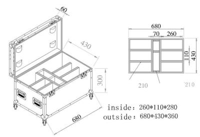 Chine Caisse en bois/en aluminium de chariot à valises d'outillage pour la caisse légère principale mobile à vendre