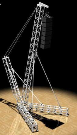 Quality Dj Style Aluminum Stage Lighting Pillar Audio New Line Array Speaker Stand Truss for sale