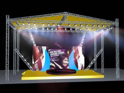 Cina Sistema di alluminio d'argento della capriata con grande TUV di carico 10m X 10m x 10m in vendita