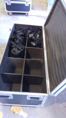 中国 1つの場合の高い硬度の黒色12PCSは性能装置のためのParcan Flightcaseを導きました 販売のため