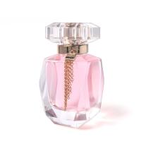 China Custom 50ml Pump Spray Perfume Bottle Clear Empty Square Glass Refillable for sale