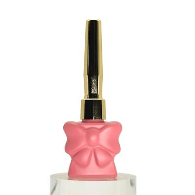 China Pink 5ml 7ml 9ml Empty Nail Polish Container Plastic Cap Non Toxic for sale