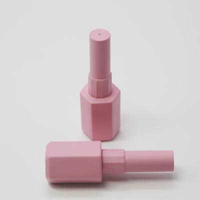 Cina Contenitore vuoto di plastica dello smalto di Matte Pink Nail Polish Bottles 12ml del cappuccio in vendita