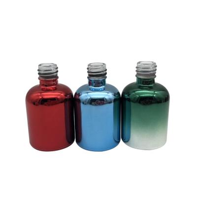 Cina Bottiglia di vetro dello smalto del giro 5ml 10ml 12ml 15ml con il cappuccio di legno di bambù della spazzola del grano in vendita