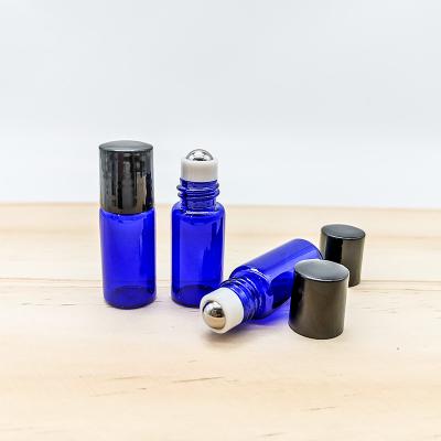 China 5ml 10ml Frosted Glass Roll On Bottles Refillable Empty Perfume Roller Bottles for sale